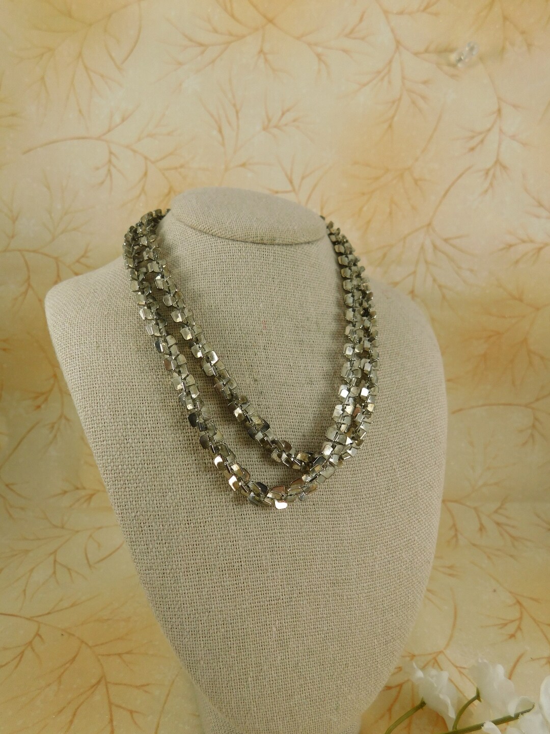 Cross Bladed Link Margherita Chain Necklace, Grunge Era, Goth, Chain ...