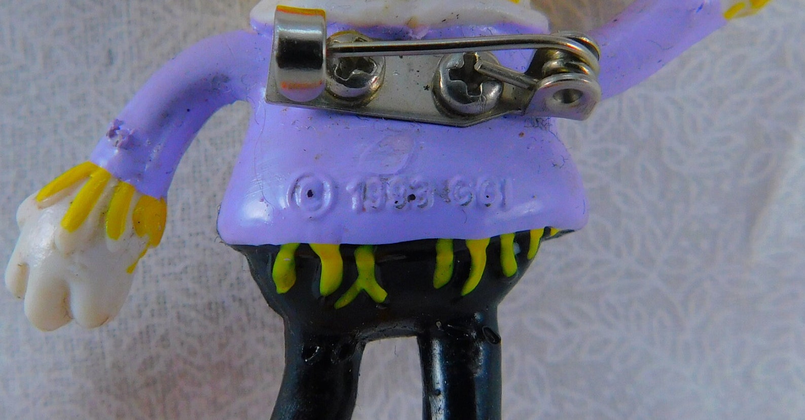 Cute Poly Resin gumby Style Girl Scarecrow Brooch | Etsy