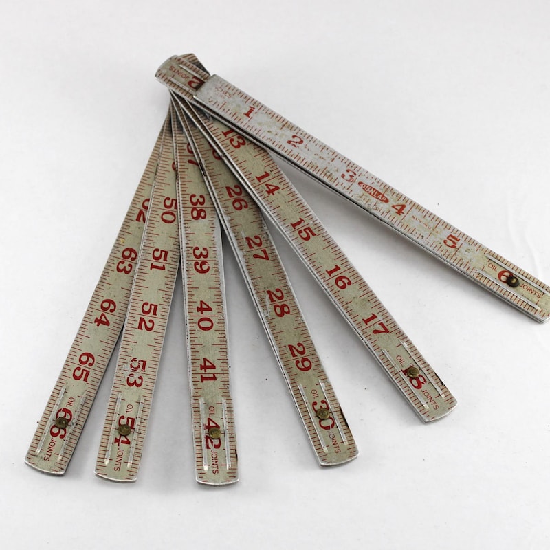 Vintage Metal Ruler - Etsy