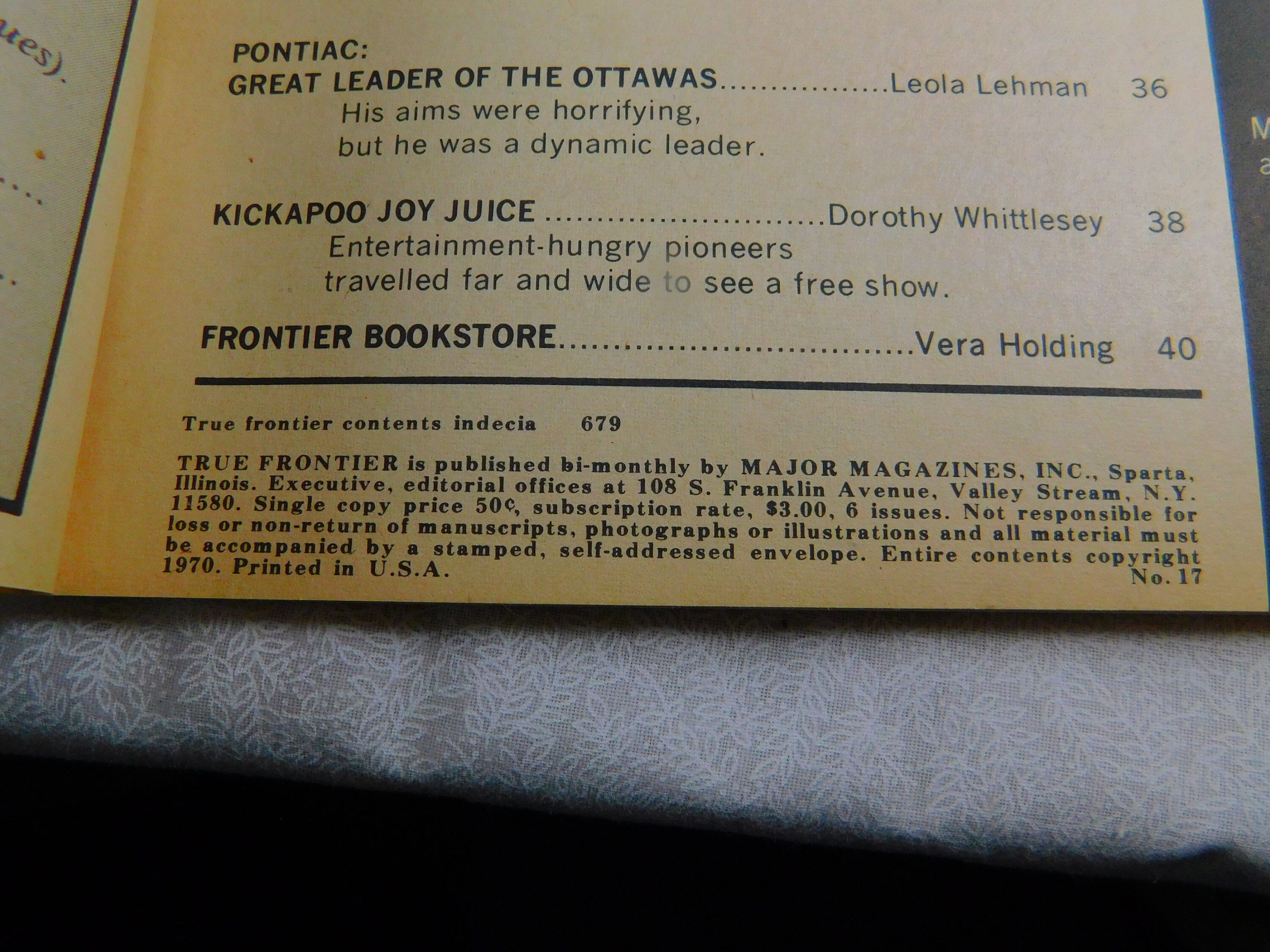 September 1970 True Frontier Magazine-Actual Stories of the | Etsy