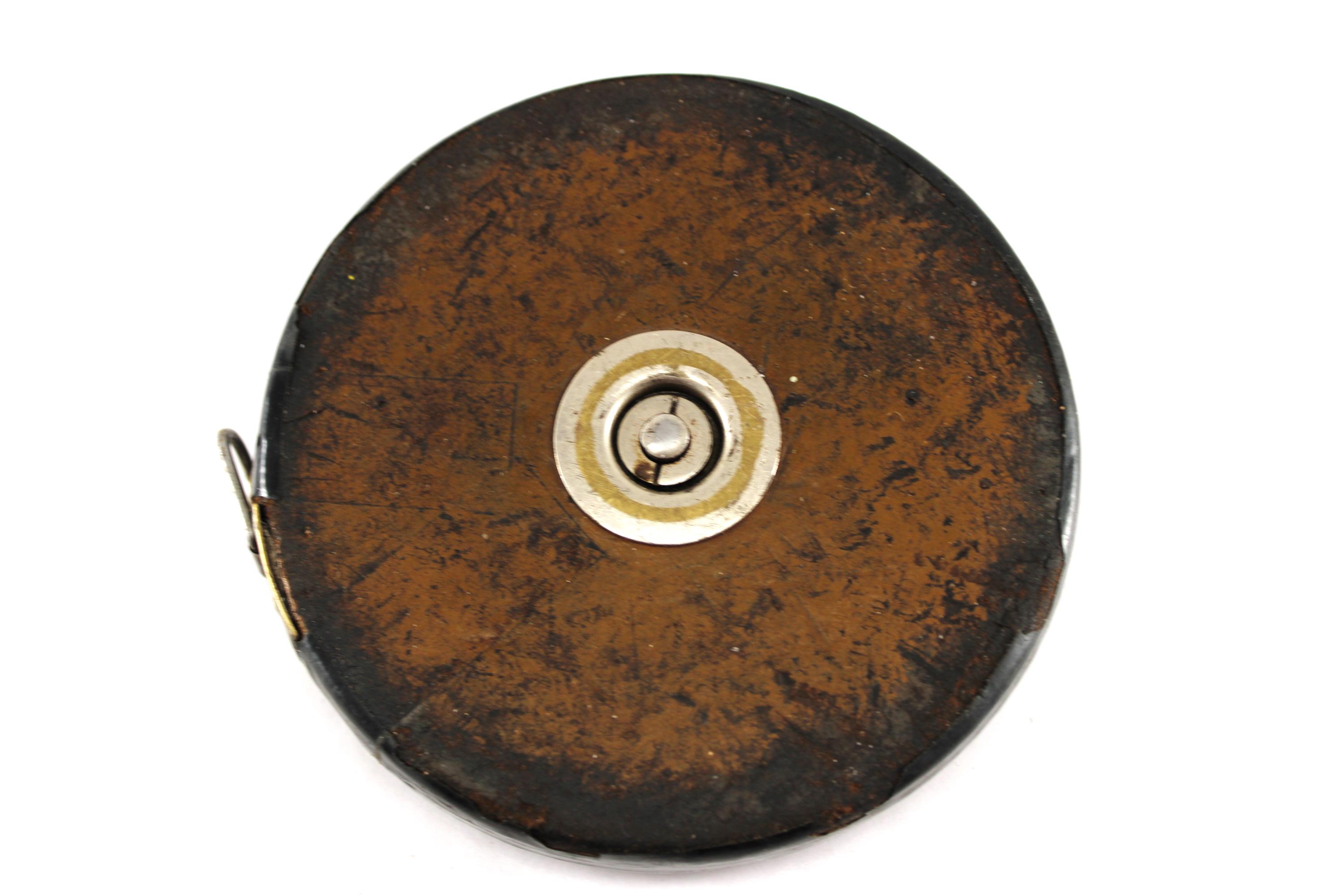 Vintage L S Starrett Leather Measuring Tape: 100 Foot Hand Crank - Etsy