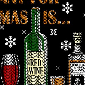 Drinks Ugly Christmas Sweater, Booze, Alcohol, Drunk, Funny, Meme, Beer ...
