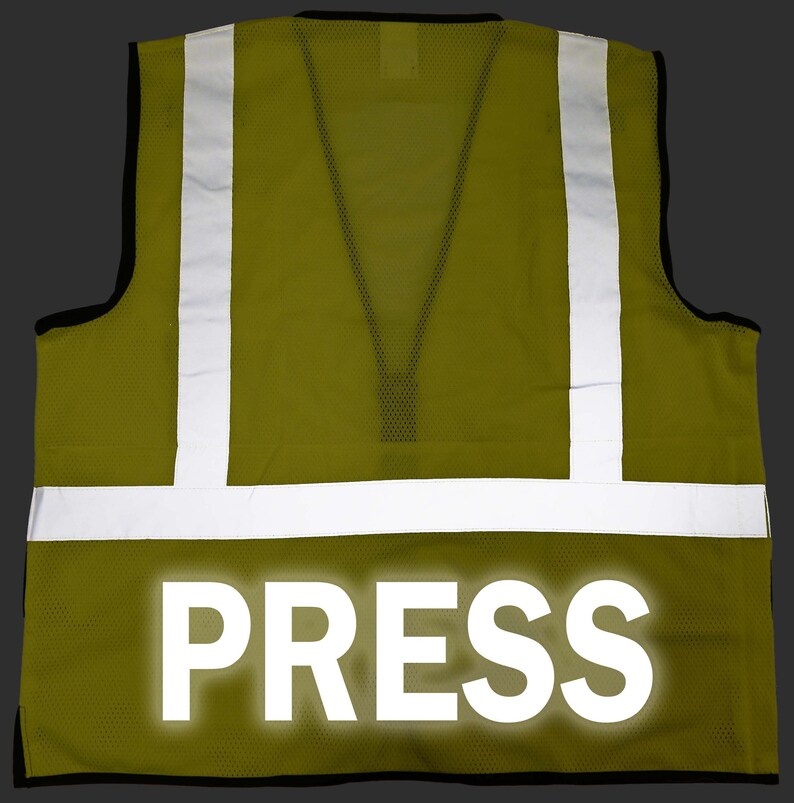 PRESS Survivor Safety Vest News Reporter Vest Journalist - Etsy