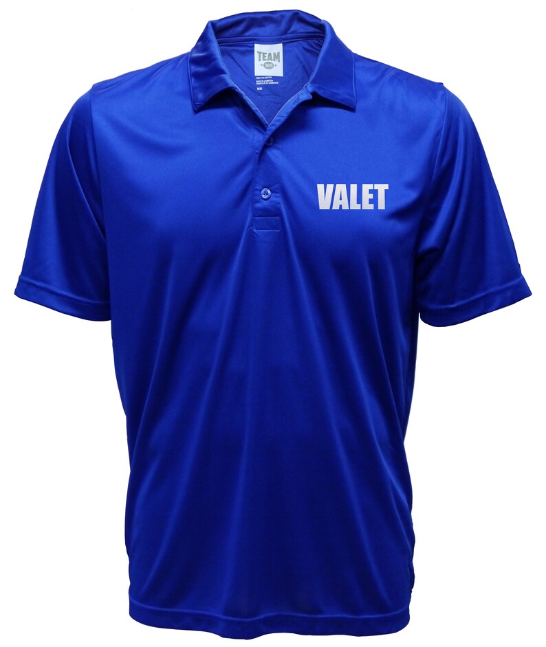 Valet Parking Polo Shirt With REFLECTIVE Design Performance - Etsy