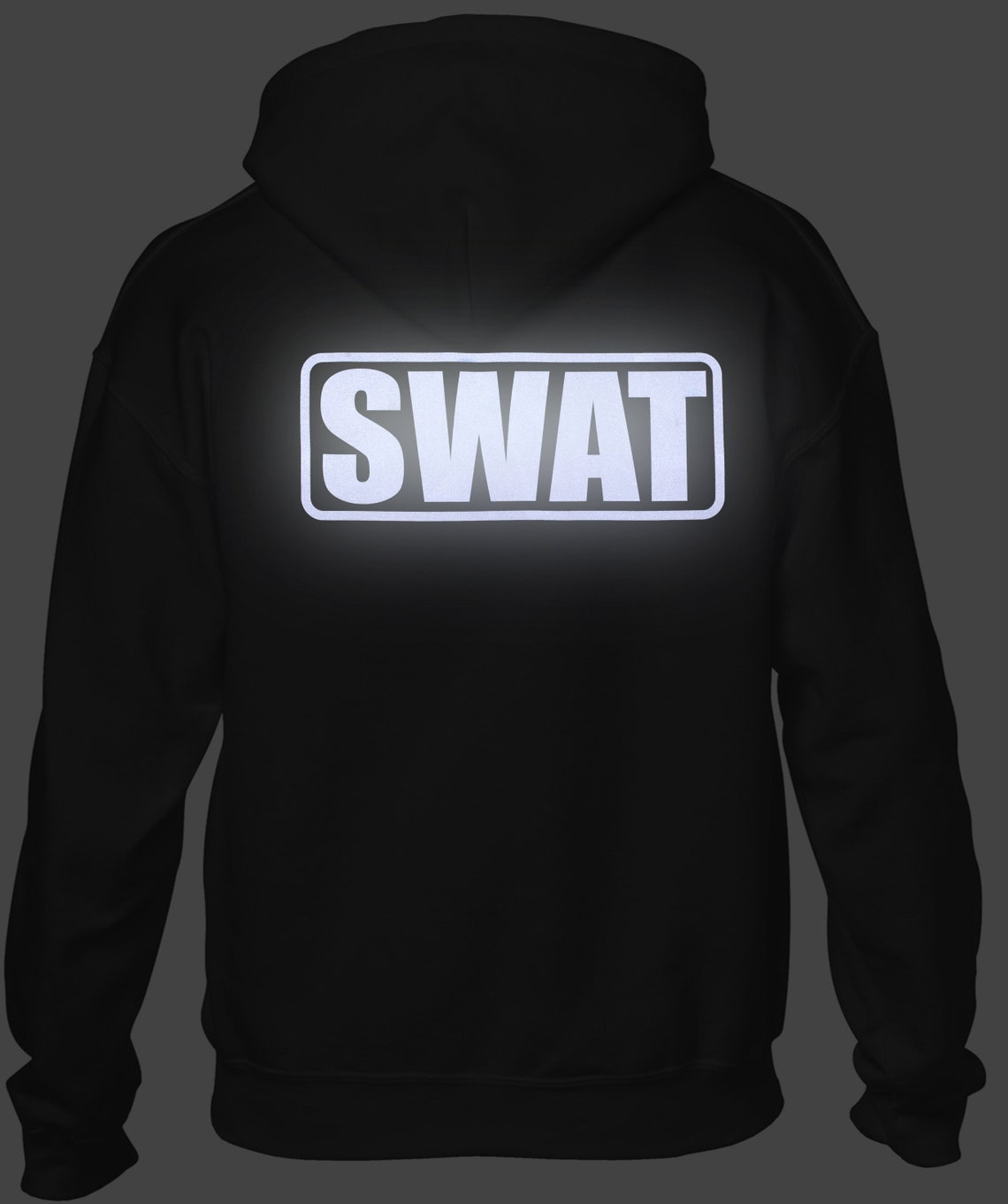 SWAT Hoodie REFLECTIVE LOGO Swat Team Hooded Sweatshirt | Etsy