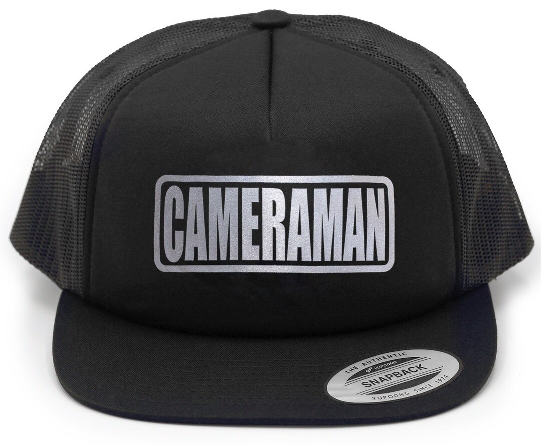 Cameraman Hat Cap Film Crew Hat Cap Reflective Imprint. - Etsy
