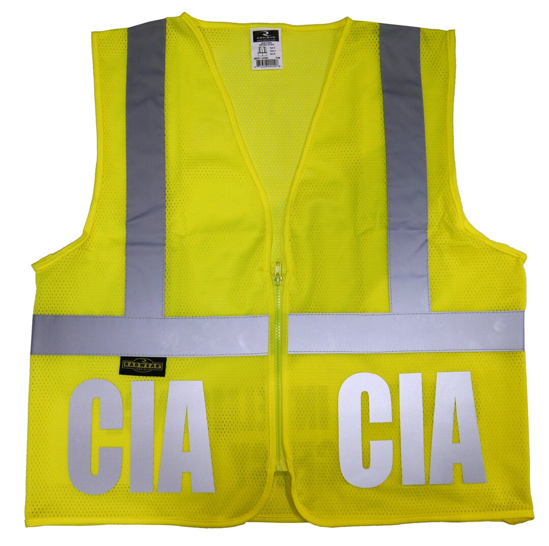 CIA Safety Vest With REFLECTIVE Design High Visibility Vest - Etsy