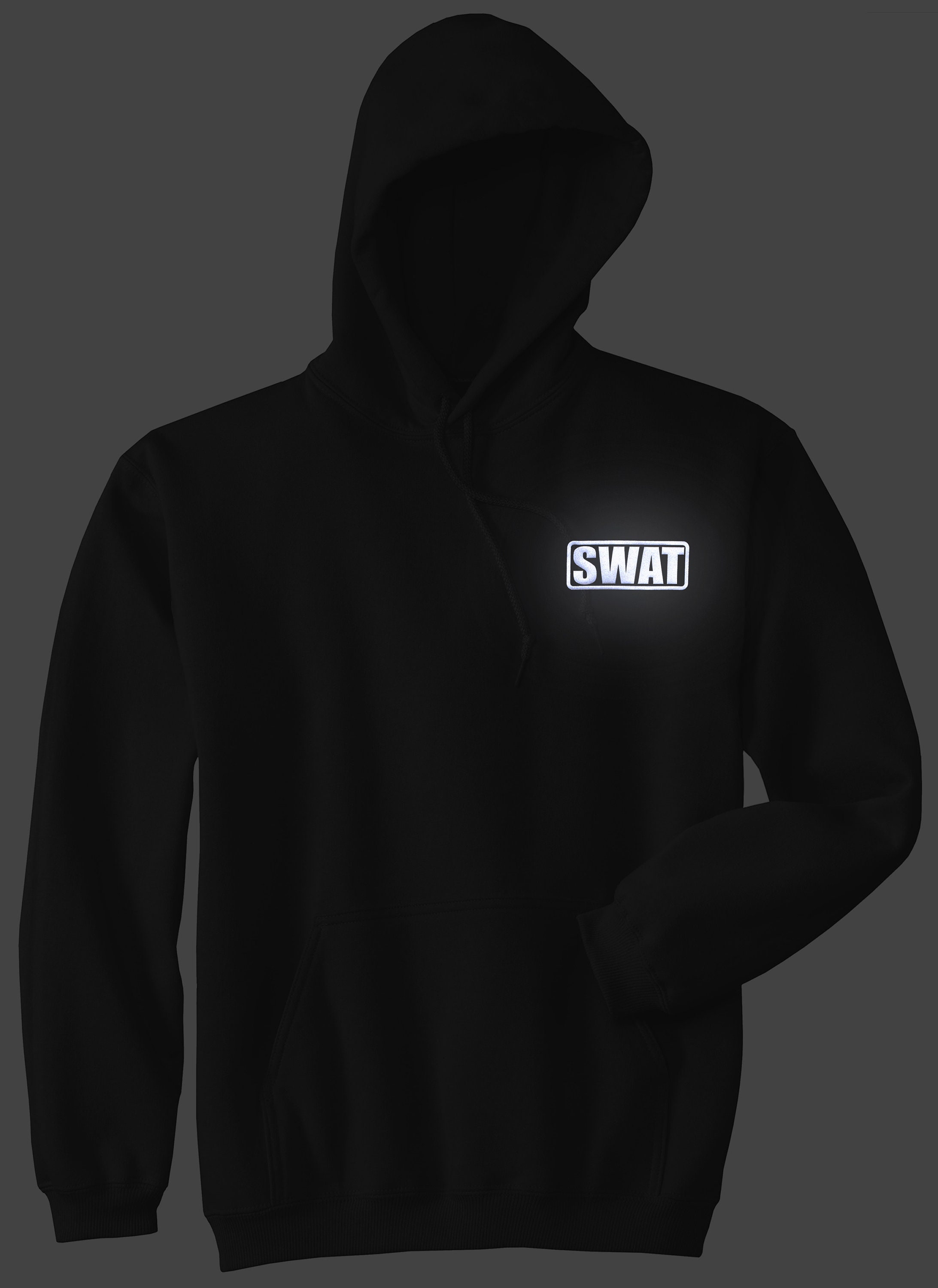 SWAT Hoodie REFLECTIVE LOGO Swat Team Hooded Sweatshirt | Etsy