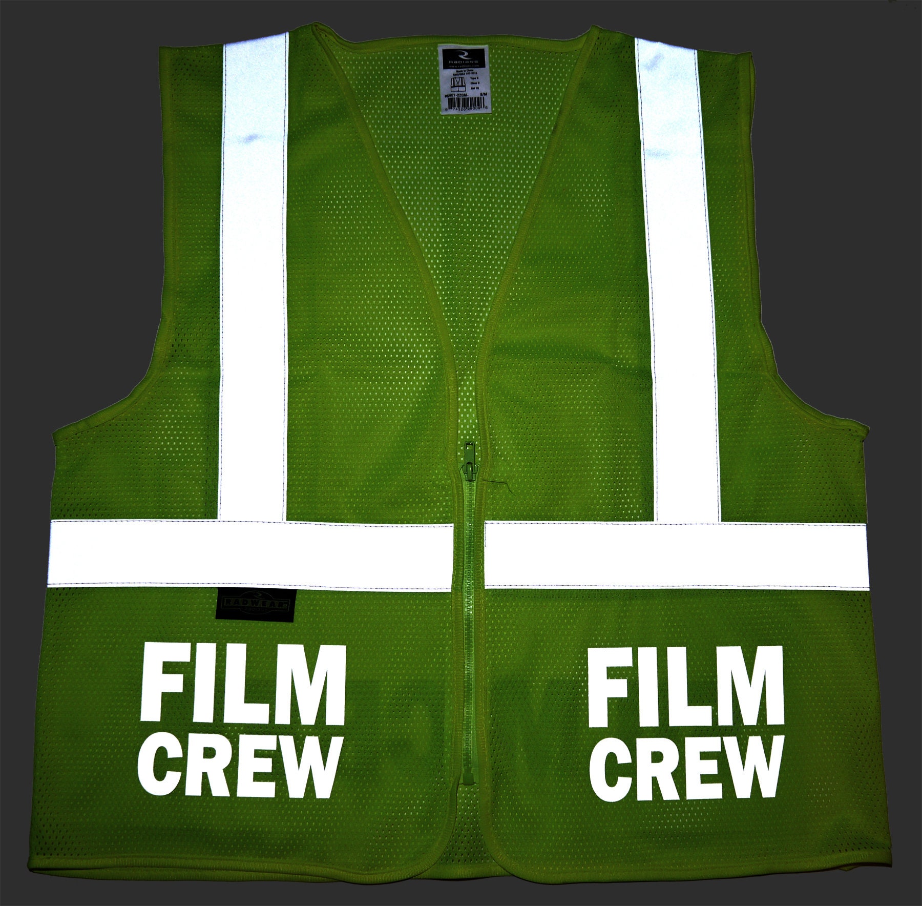 Film Crew safety vest with REFLECTIVE design High Visibility | Etsy