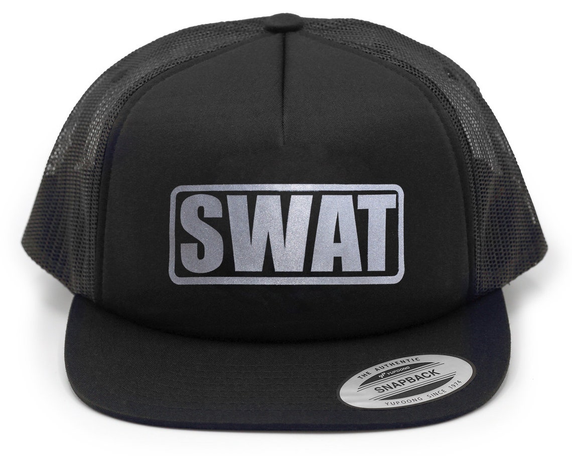 SWAT Team Hat SWAT Team Cap Reflective Imprint. - Etsy