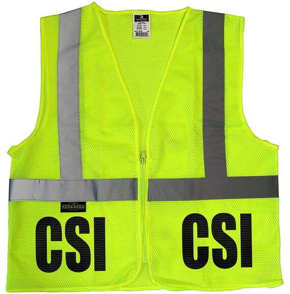 CSI Safety Vest Crime Scene Investigation Vest High | Etsy