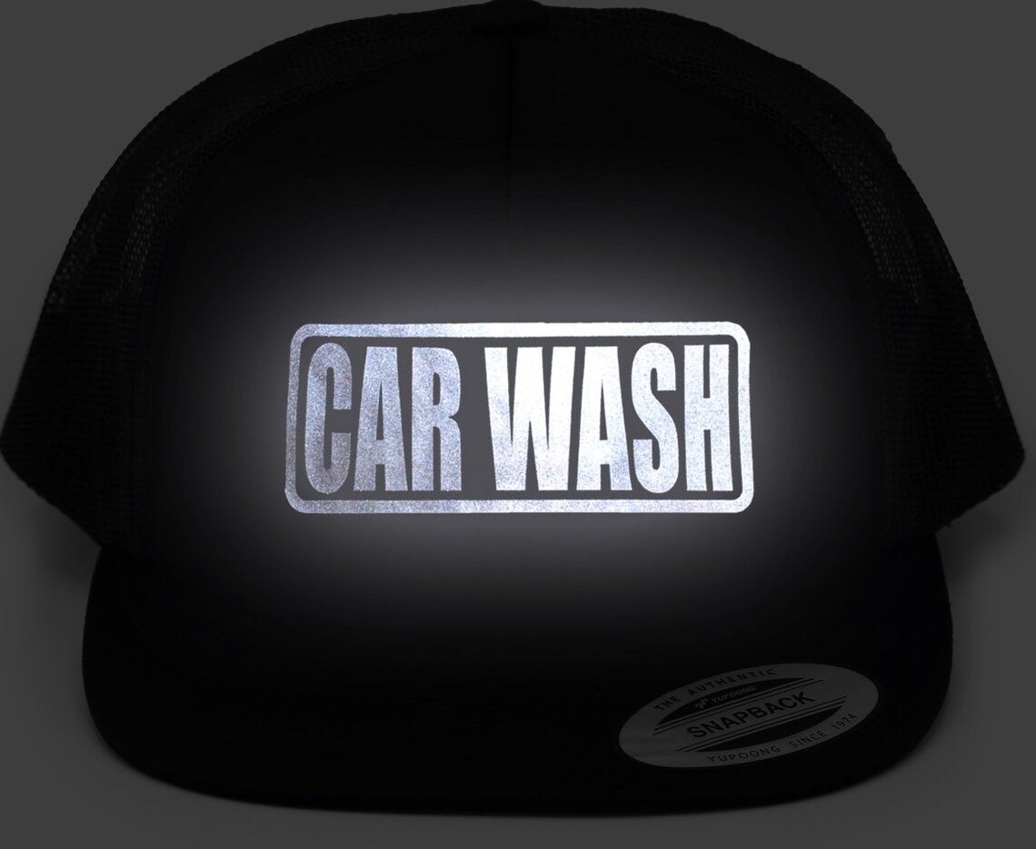 Car Wash Hat Car Wash Cap Baseball Caps Reflective Imprint. | Etsy