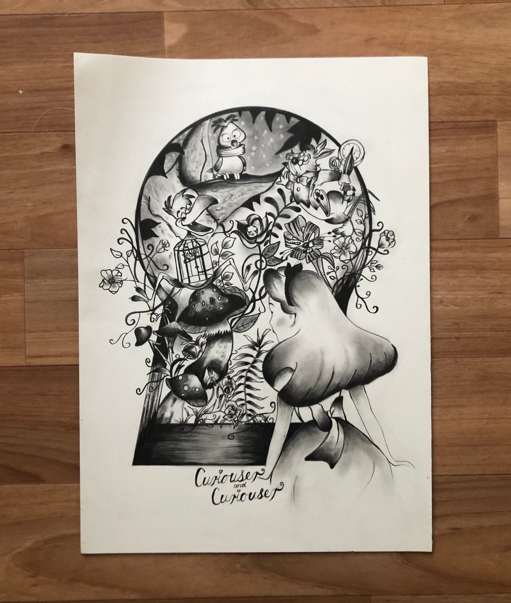 Alice In Wonderland Drawing Ideas