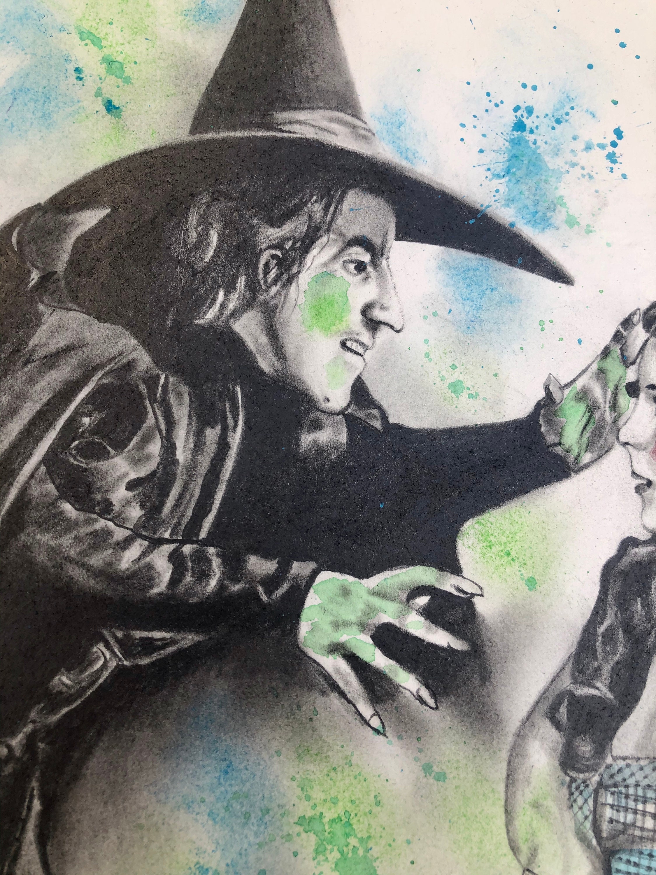 Wicked Witch Of The West Flying Drawing