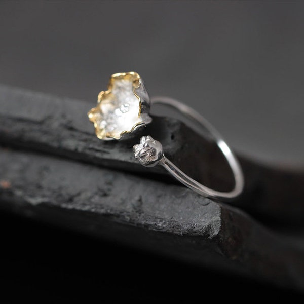 Poppy Flower Ring - Etsy