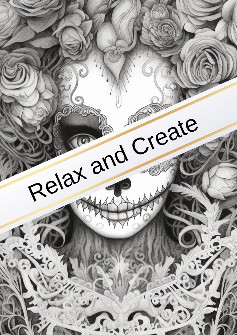 Spine-chilling Horror Adult Coloring Book - 14 Pages of Creepy Art, PDF ...