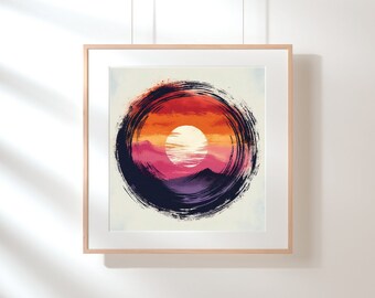 Zen Enso Printable Wall Art Digital Download - Etsy