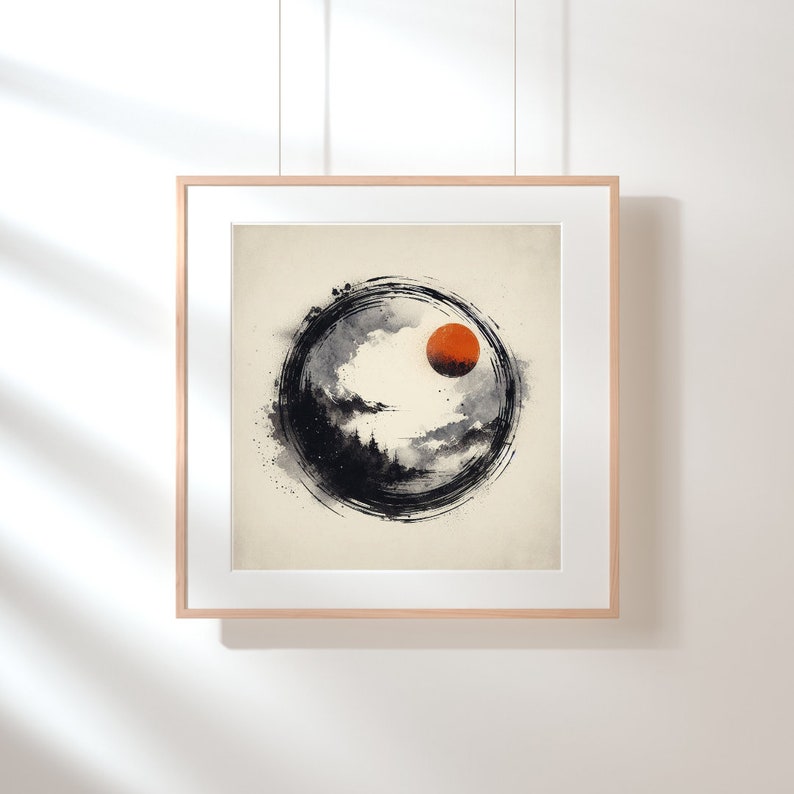 Zen Enso Printable Wall Art Digital Download - Etsy
