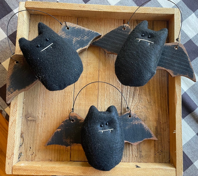 Bat Decor, Halloween Bat, Halloween Decor, Bat Plushie, Farmhouse ...