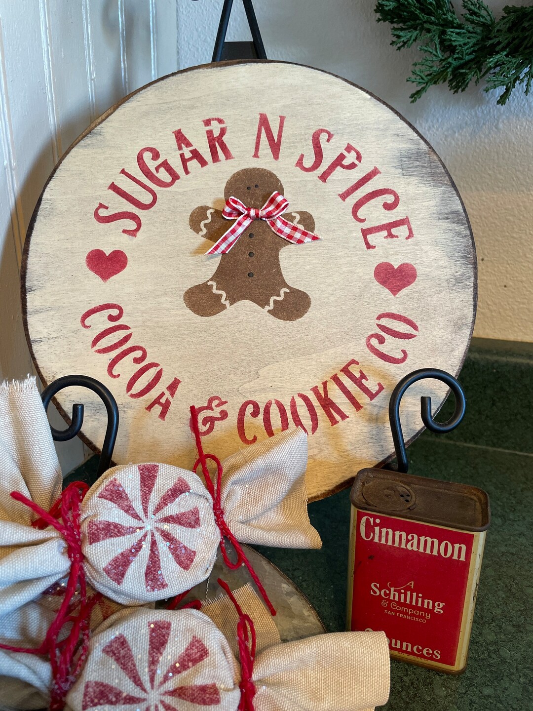 Gingerbread Sign, Bakery Sign, Hot Cocoa Bar Sign, Gingerbread Decor ...
