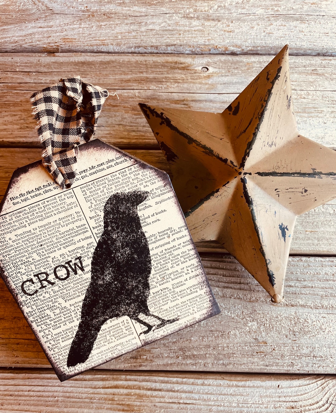 Crow Decor, Raven, Wood Crow Hanger, Fall Decor, Farmhouse Crow, Rustic ...