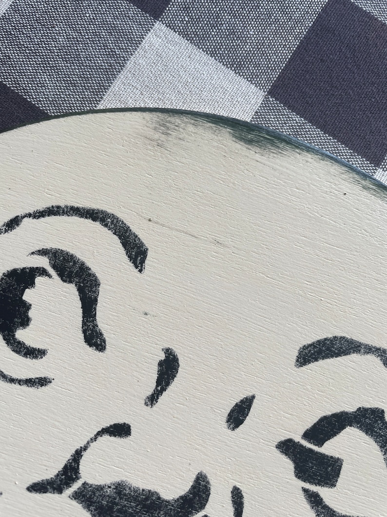 Harvest Moon Door Hanger Moon Wood Sign Halloween Decor - Etsy