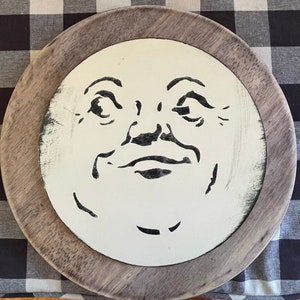 Harvest Moon Door Hanger, Moon Wood Sign, Halloween Decor, Nursery Room ...