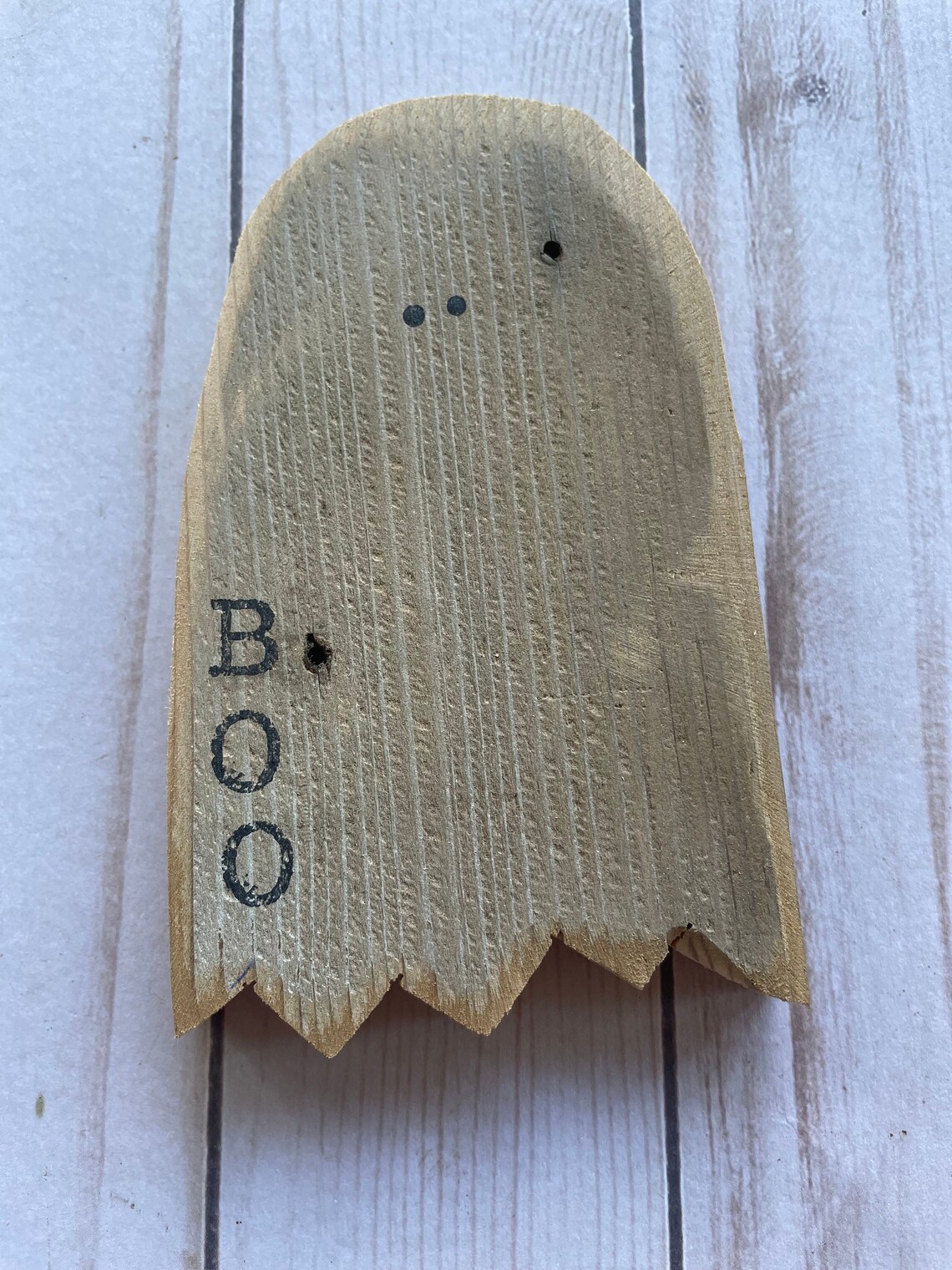 Wood Ghost, Ghost for Tiered Tray, Upcycled Wooden Ghost, Halloween ...