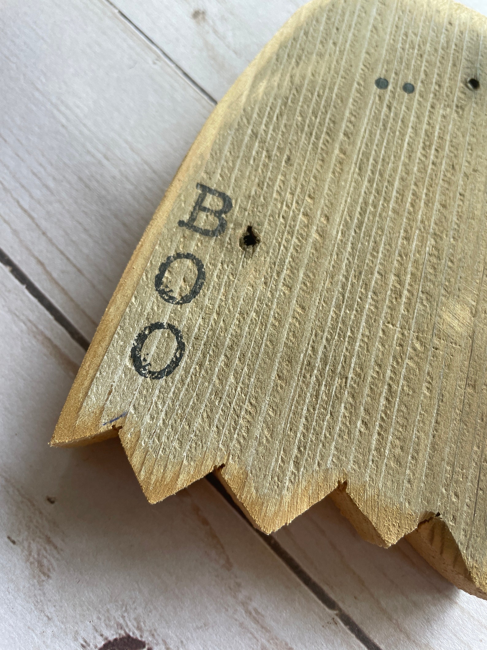 Wood Ghost, Ghost for Tiered Tray, Upcycled Wooden Ghost, Halloween ...