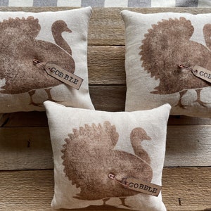 Turkey Decoration, Thanksgiving Decor, Turkey Pillow Tuck, Primitive ...