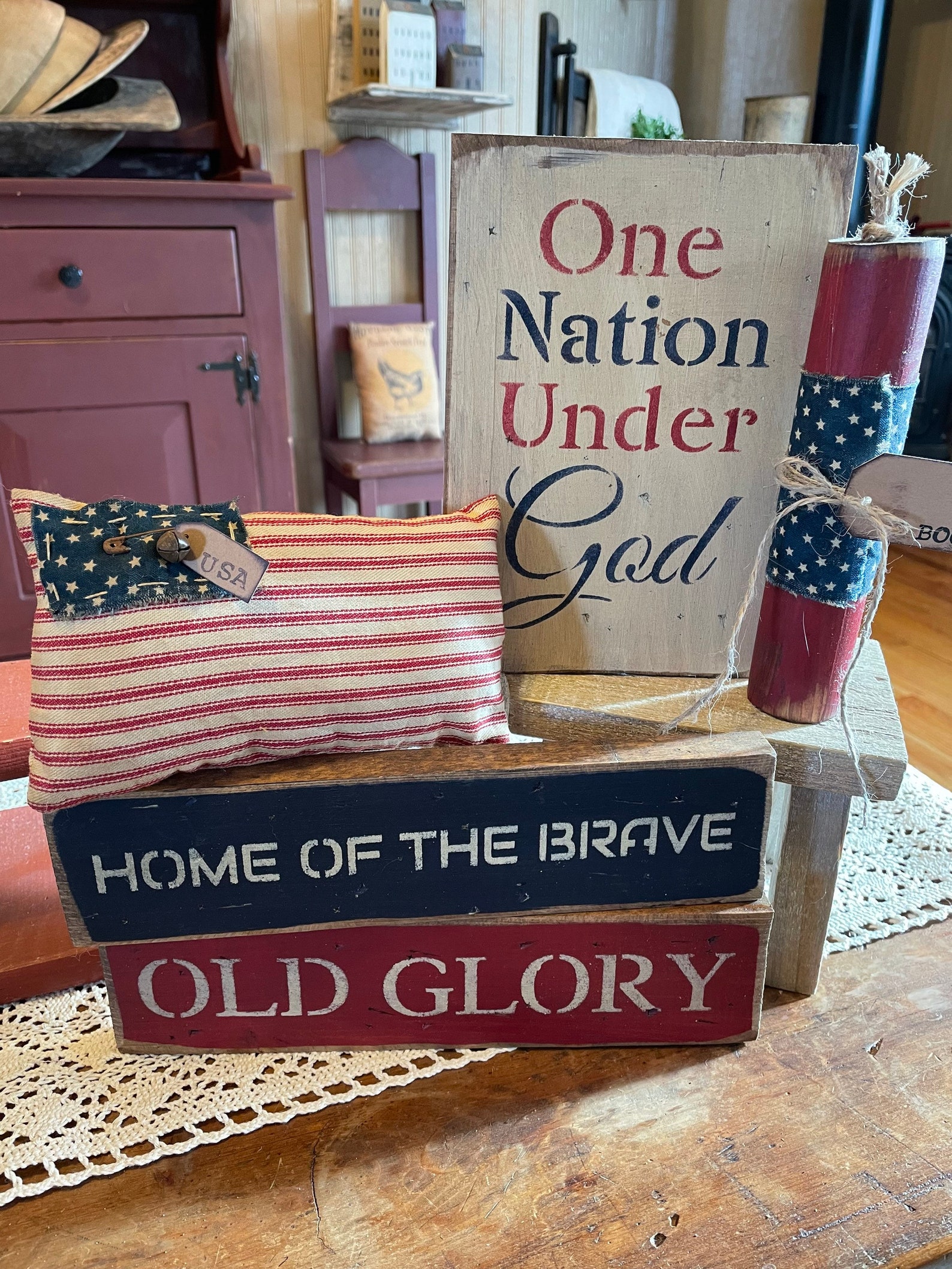 Dynamite for Tiered Tray 4th of July Decor Americana Decor | Etsy