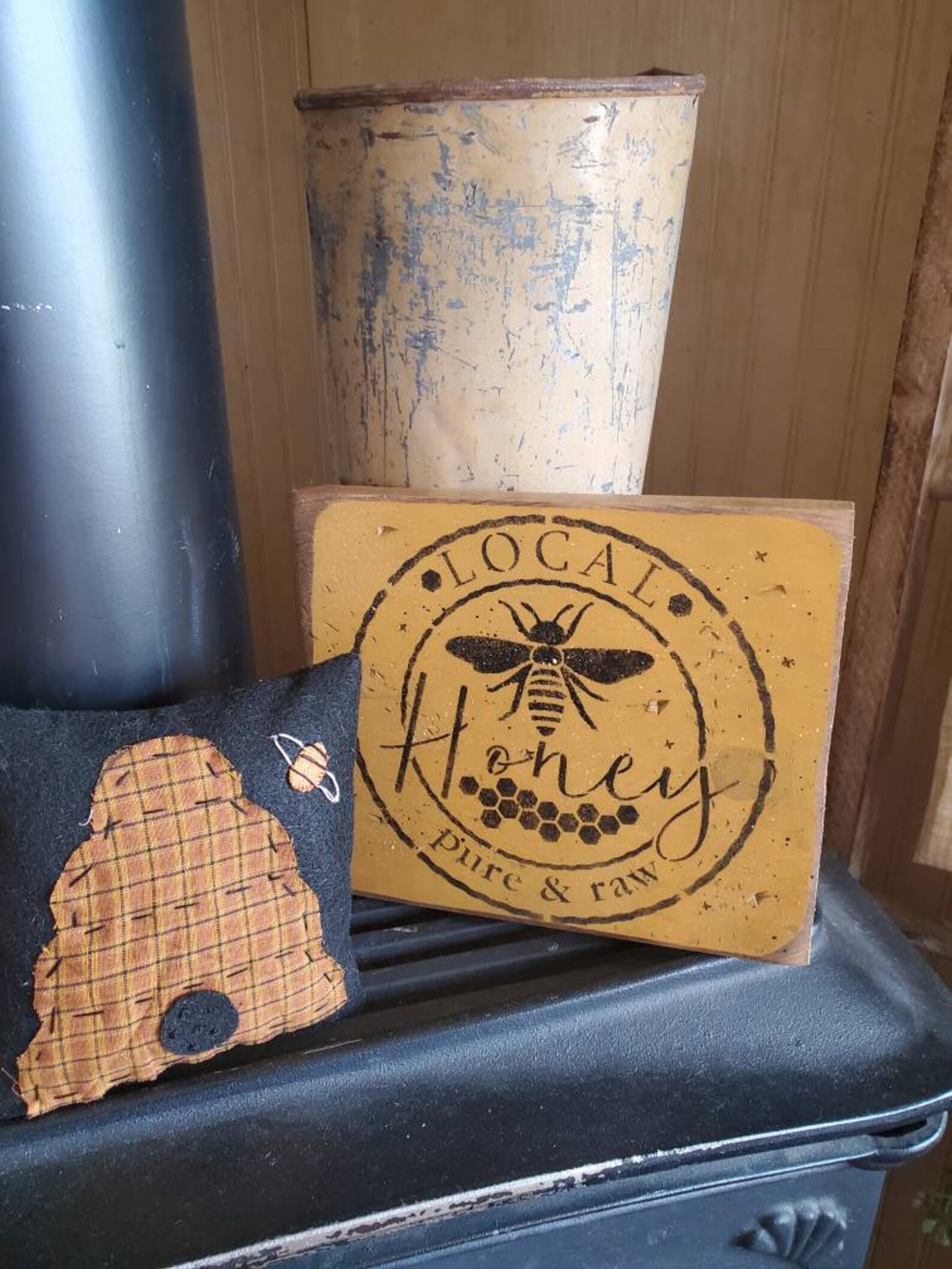 Honey Bee Sign Wood Sign Bee Decor Bee Themed Tiered Tray | Etsy