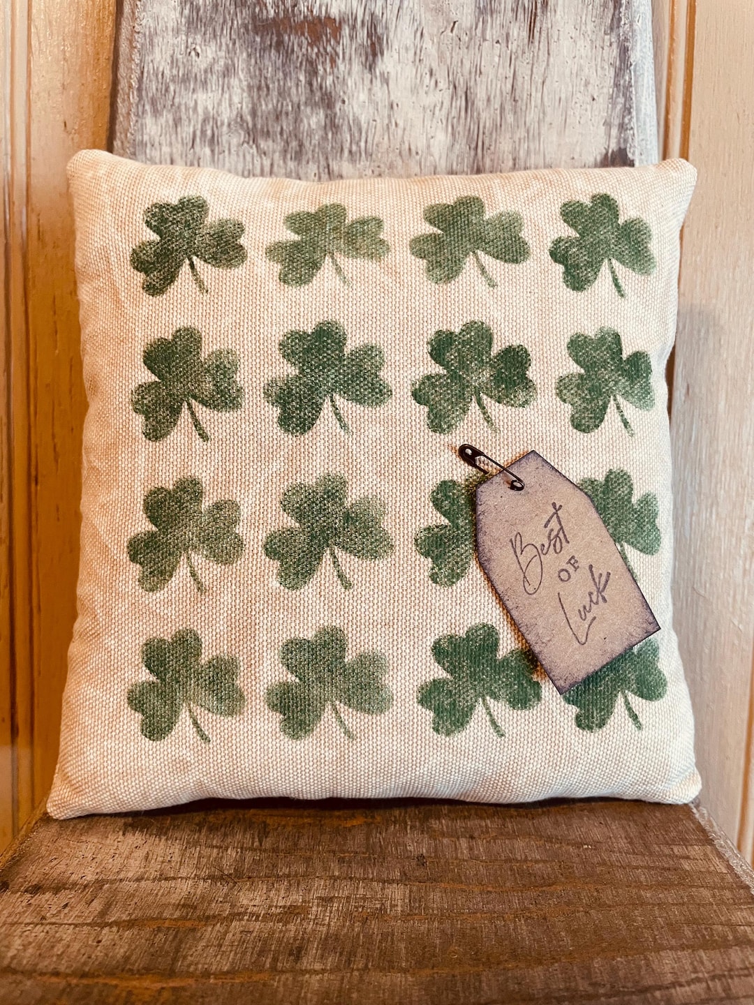 St Patrick’s Day Pillow, Clover Decor, St Patrick’s Day Decoration ...