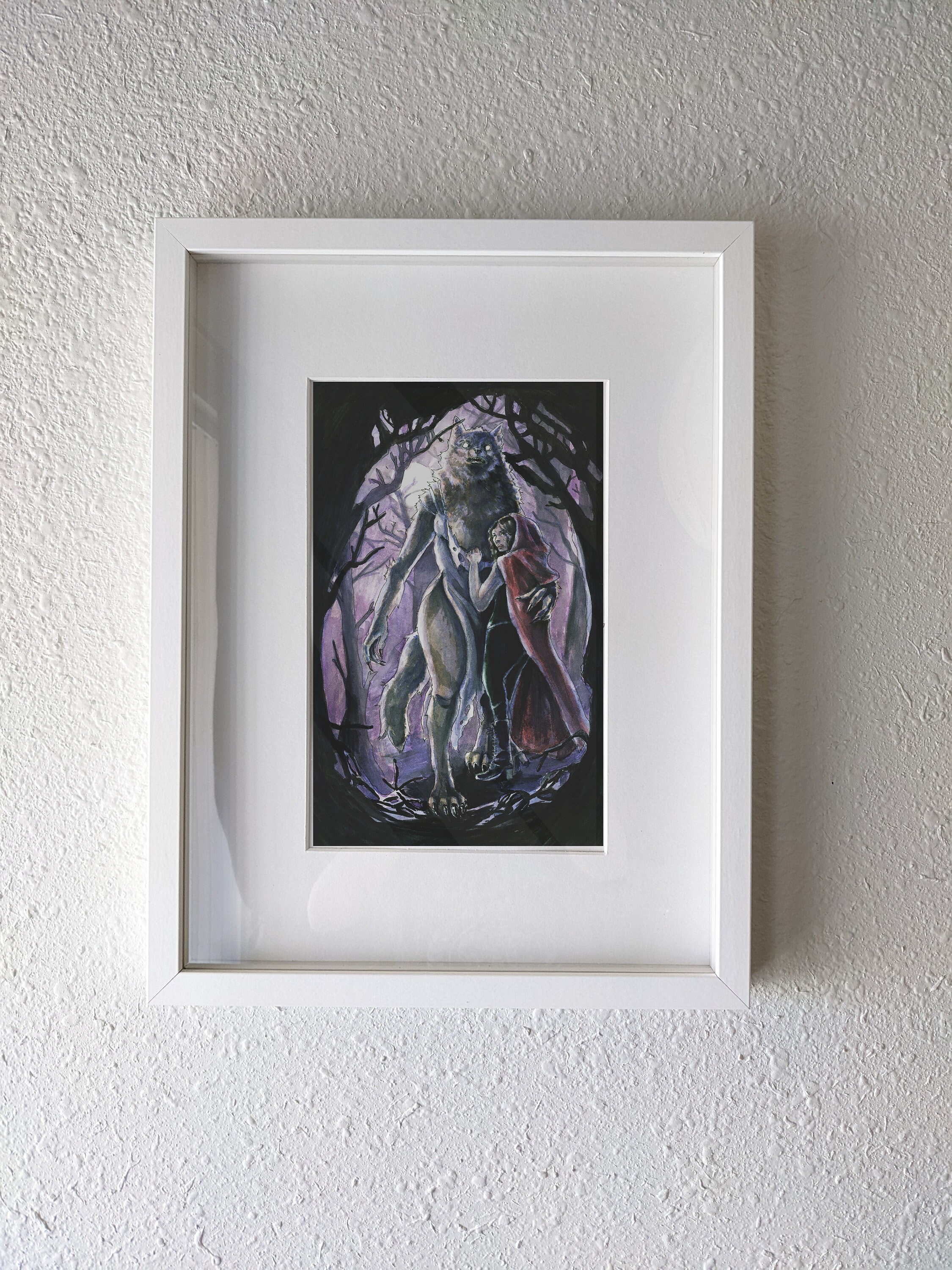 Werewolf Girlfriends Print Lesbian Art Queer Lgbtq Nancran Etsy
