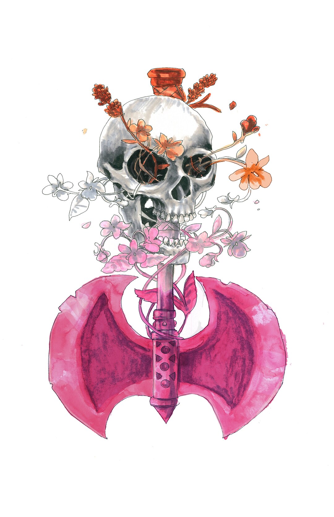 Lesbian Skull Print Gay Art Queer Lgbtq Anatomy Nancran Etsy