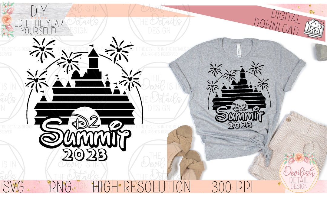 D2 Summit Castle - Mouse World Inspired Summit (ext. Years) SVG PNG ...