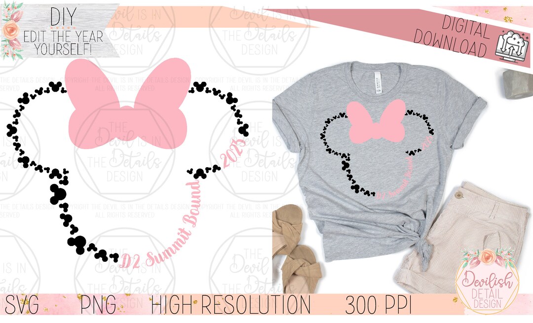 D2 Summit Bound Cute Girl Mouse - Mouse World (extended Years) SVG PNG ...