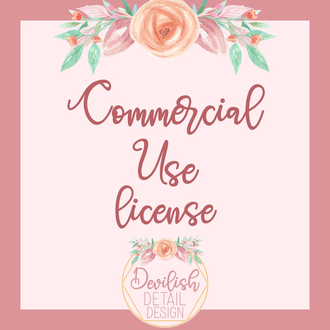 Commercial Use License for SVG Designs - Etsy
