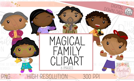 Magical Family Digital Clipart DIY Digital Design | Etsy