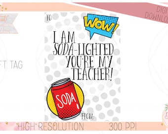 Im Soda Lighted That You're My Teacher - Etsy