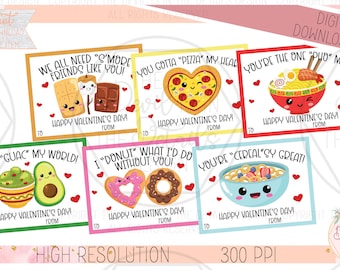 Kawaii Valentine Printable - Etsy