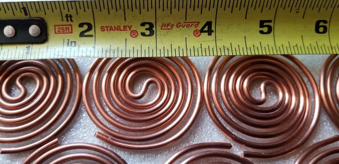 12 Large Copper Coils for Orgone Creations | Etsy