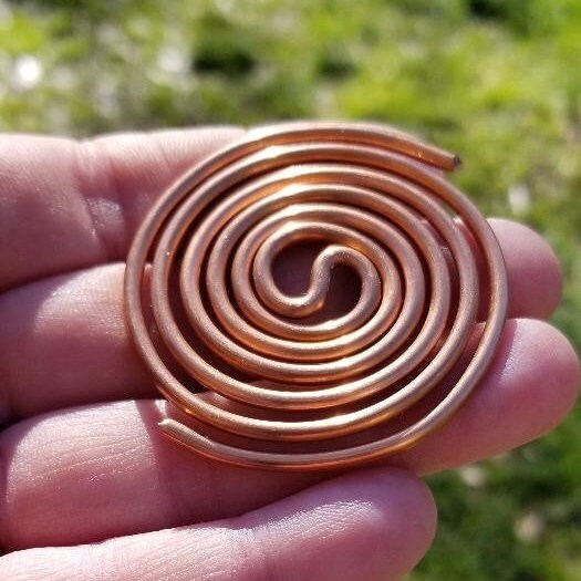 6 Large Copper Spirals and 6 Large Copper Coils for Orgone Creations - Etsy