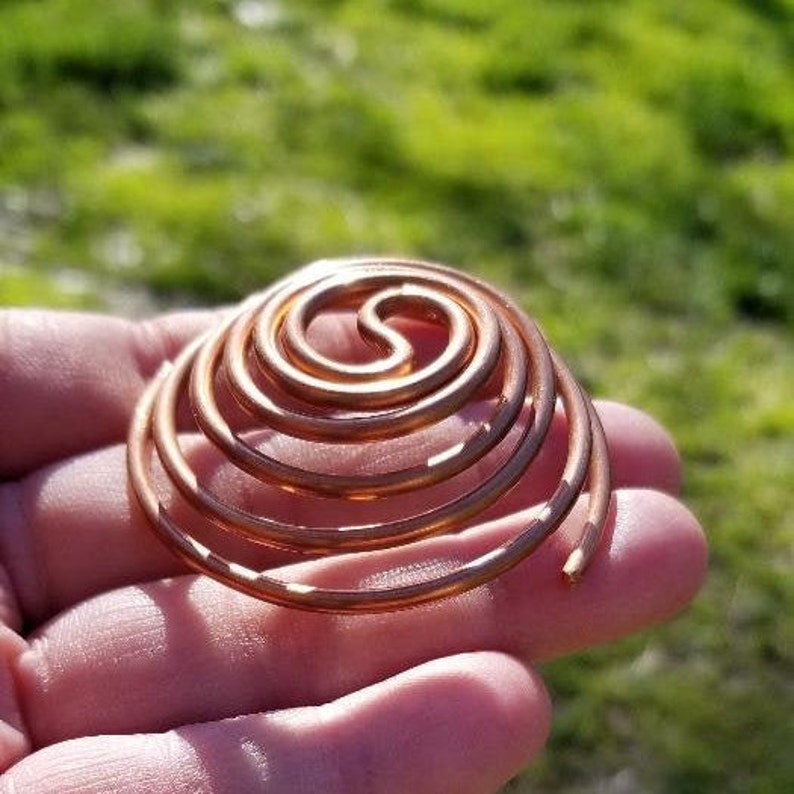 6 Large Copper Spirals and 6 Large Copper Coils for Orgone Creations - Etsy