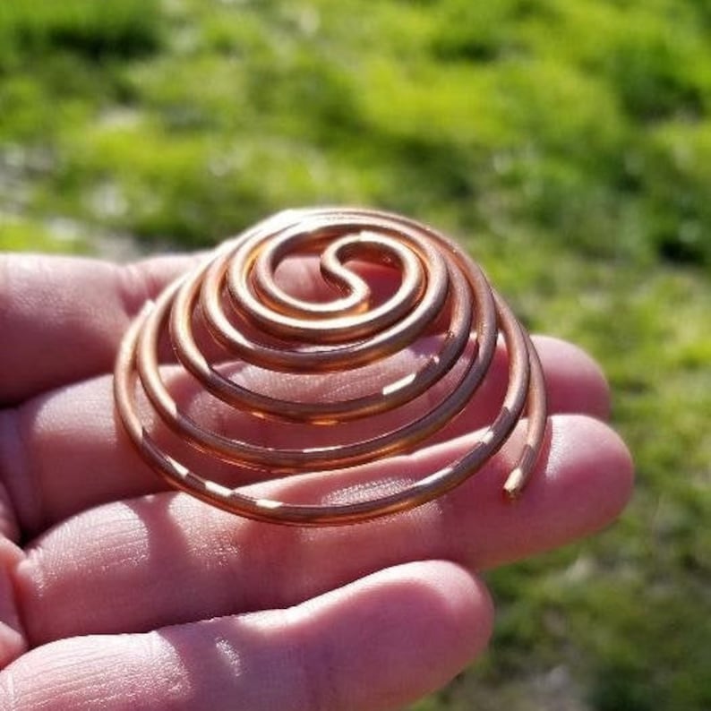 6 Large Copper Spirals for Orgone Creations - Etsy