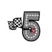 Race Track Number 5 Applique Machine Embroidery Design | Etsy