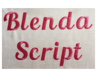 Blenda Embroidery Font - Etsy