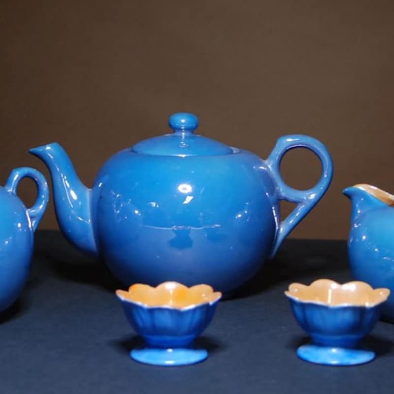 Blue Lusterware - Etsy