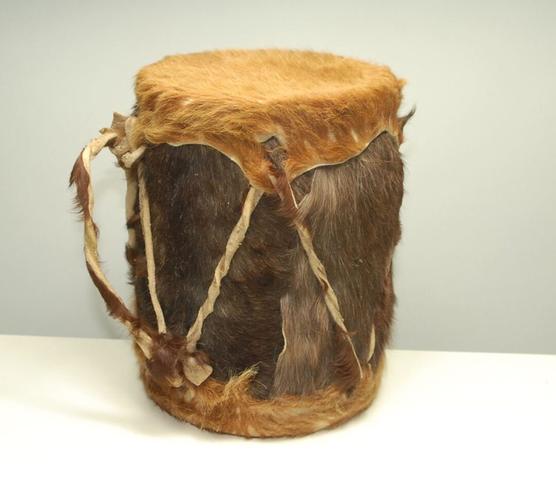 African Percussion Fur Cover Handmade Drum - Etsy
