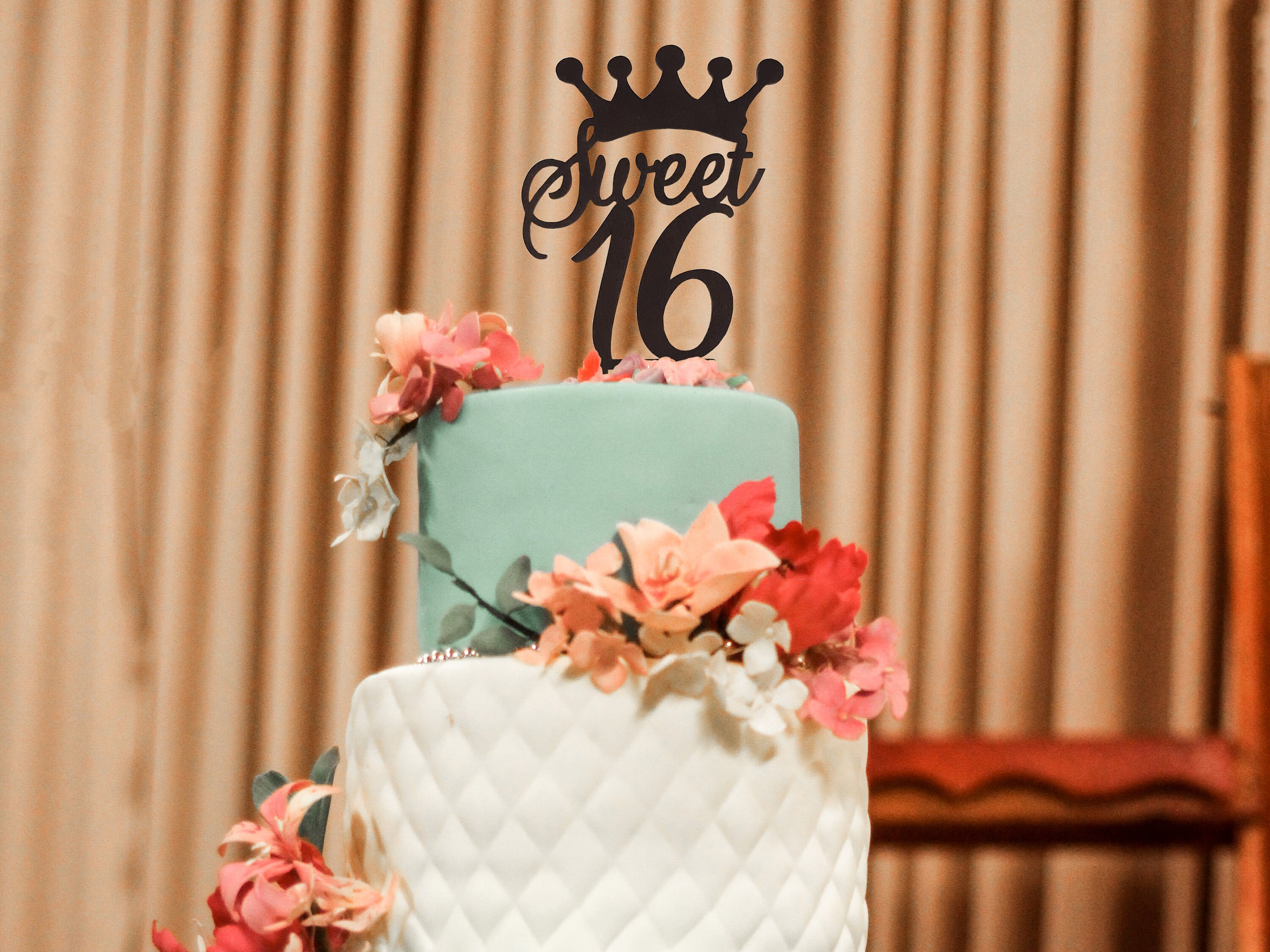 Sweet 16 cake topper Age cage topper Birthday cake topper | Etsy